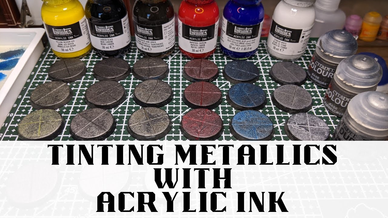 A 40k Journey #37 - Tinting Metallics with Acrylic Ink - YouTube