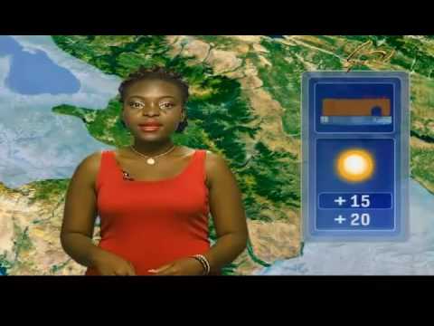 Space tvde hava haqqinda xeberlerini afrikali qiz aparir