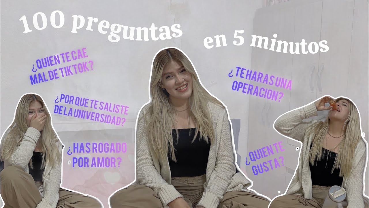 100 preguntas en 5 minutos ¡QUE ESTA PASANDO CON MI VIDA! - YouTube