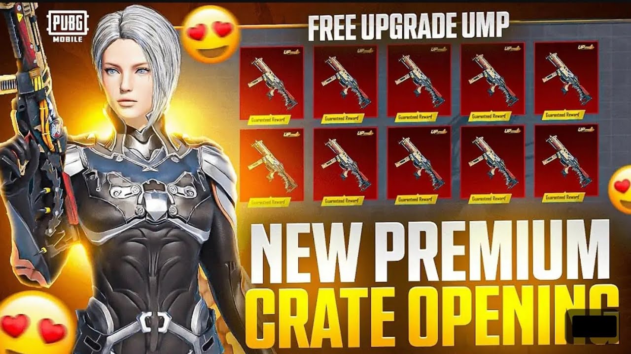 HOW MANY UPGRADED UMP+UMP+UMP...🤔 | NEW PREMIUM CRATE OPENING | PUBG ...