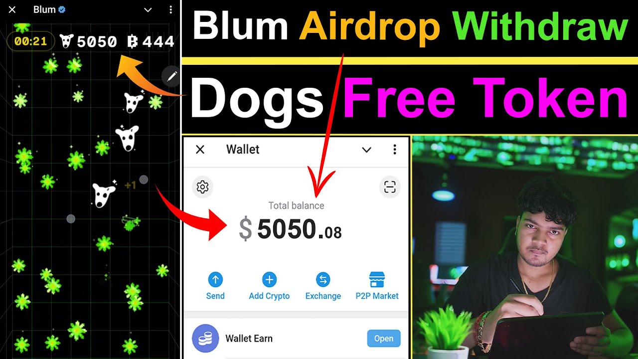 Blum New Update - Free Dogs 😍 Blum Airdrop Withdrawal | Blum Listing Date | Blum Dogs Airdrop ...