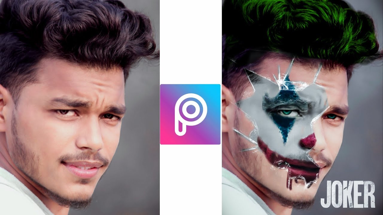 cracked joker face/picsart editing tutorial/manas sankhe ms editingx ...