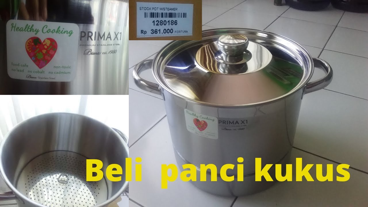Review Panci Kukus Stainless Steel "BIMA" - YouTube