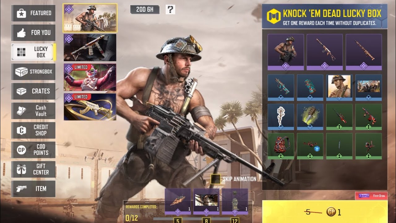 Codm 3 Spin On Knock ‘Em Dead Lucky Box | Riggs Knock ‘em Dead ...