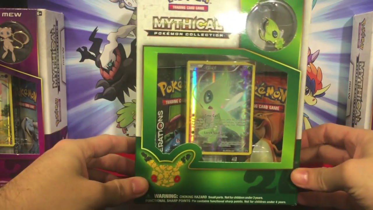 Pokemon mythical Celebi collection box - YouTube