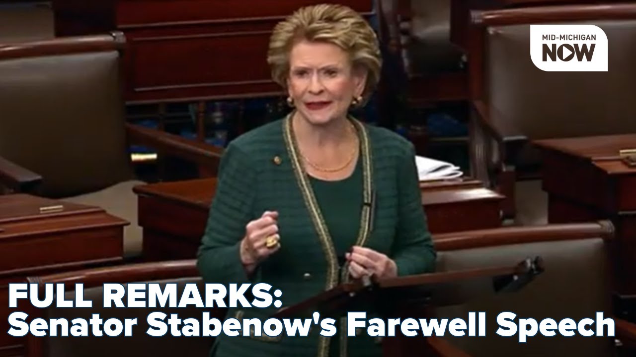 Senator Debbie Stabenow Delivers Farewell Speech - YouTube