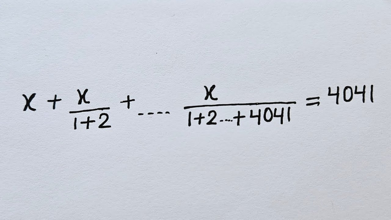 A nice math series problem to solve #maths#mathematics - YouTube