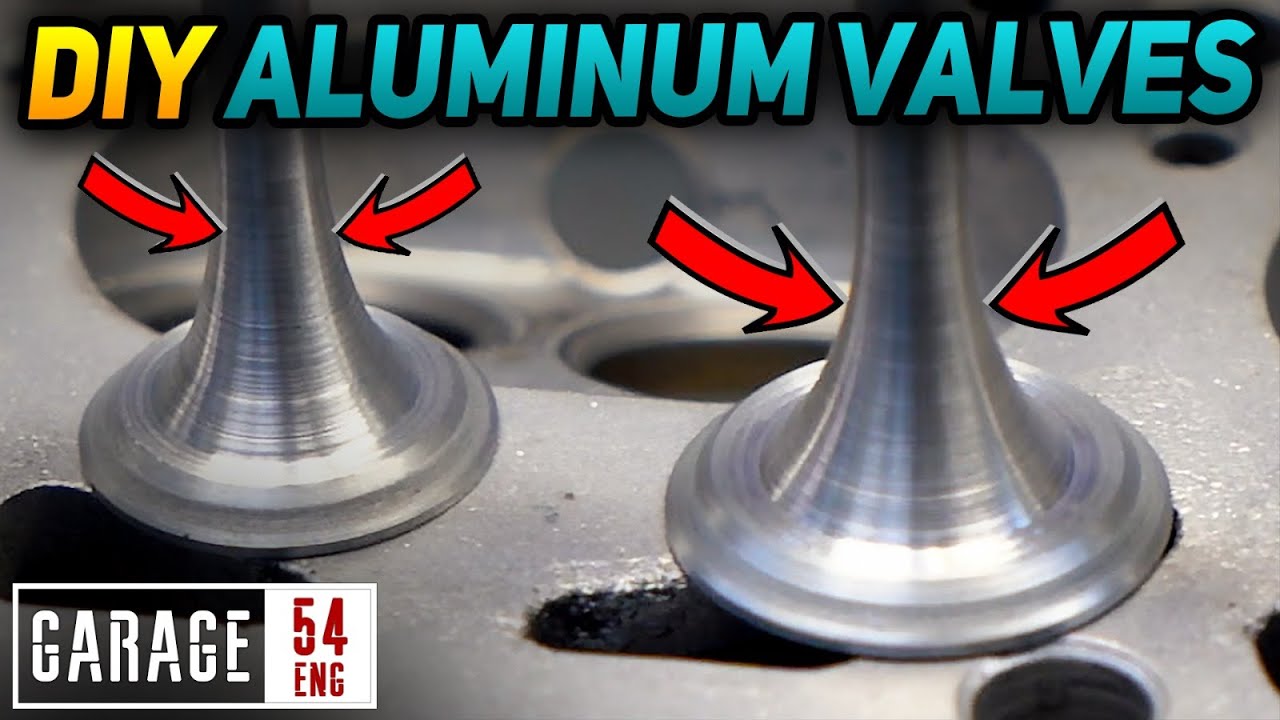 DIY aluminum valves – 3 times lighter than stock - YouTube