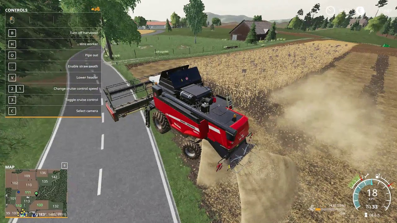 HARVESTING Farming Simulator 19 Timelapse-Ellerbach FS19 Ep 06 - YouTube