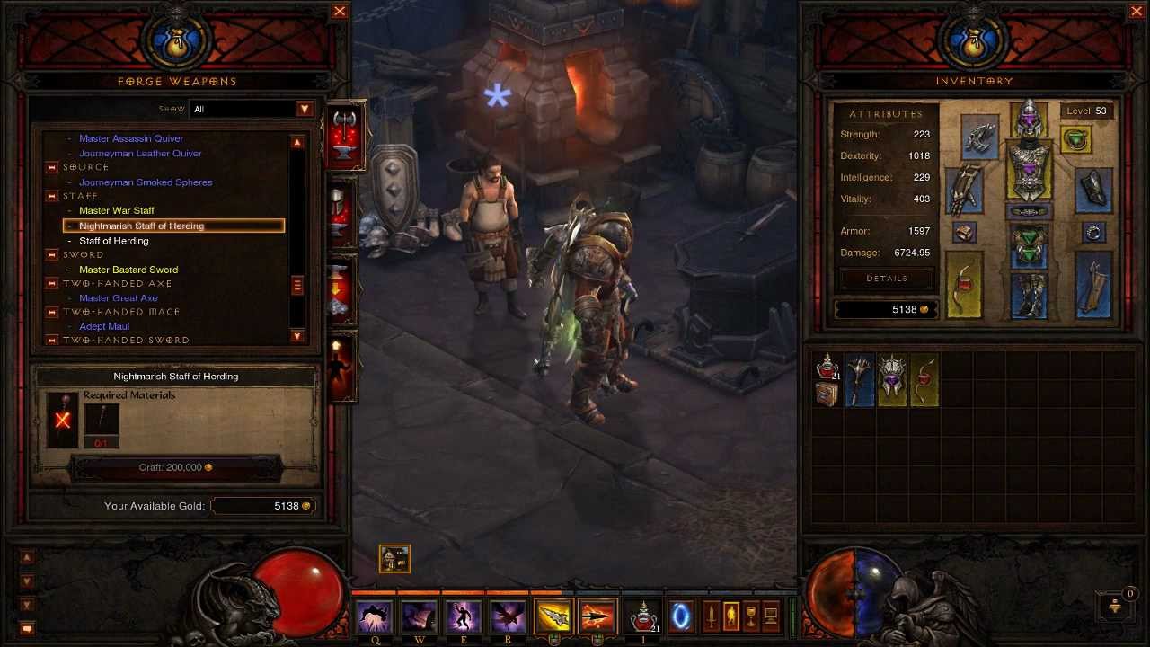 Diablo 3 - Staff of Herding upgrade for Nightmare Hell and Inferno ...