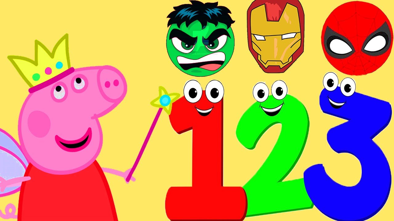 Peppa Pig Learn The Numbers 123 Youtube Kids 1 - YouTube