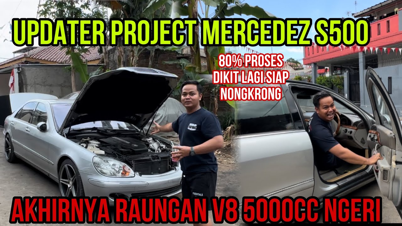 AKHIRNYA MERCY S500 BANGKIT SUARA MESIN V8 5000cc KHAS MUSCLECAR - YouTube
