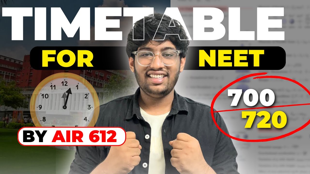 Best Timetable for NEET to score 700+ marks | Start from now | Giveaway ...