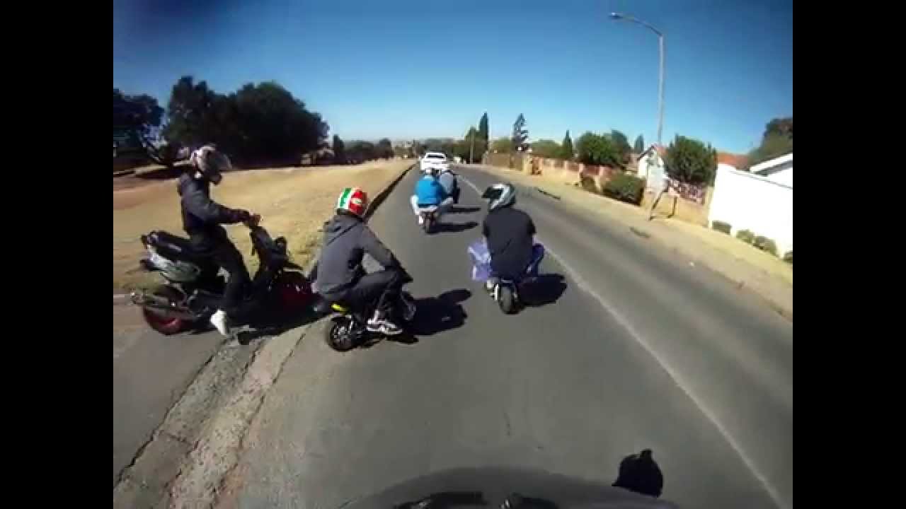 Mini bike crash - YouTube