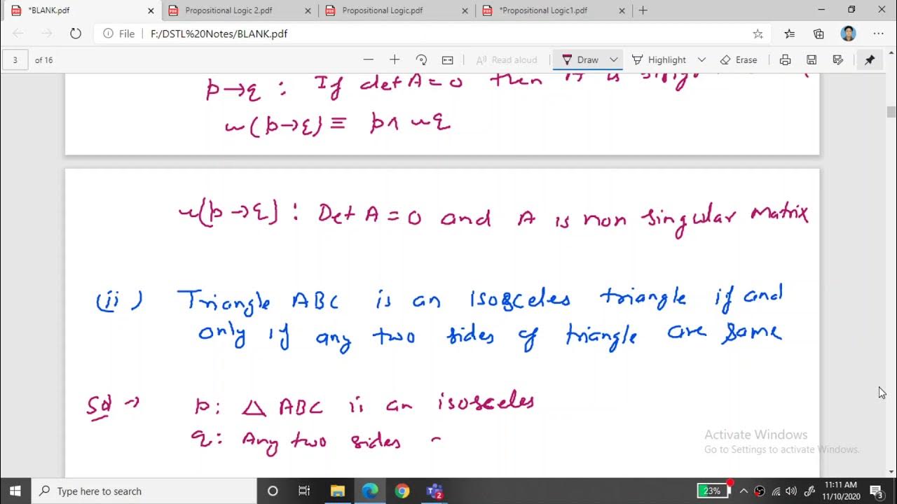 Propositional Logic Part 6||DSTL||Discrete Structure & Theory of Logic - YouTube