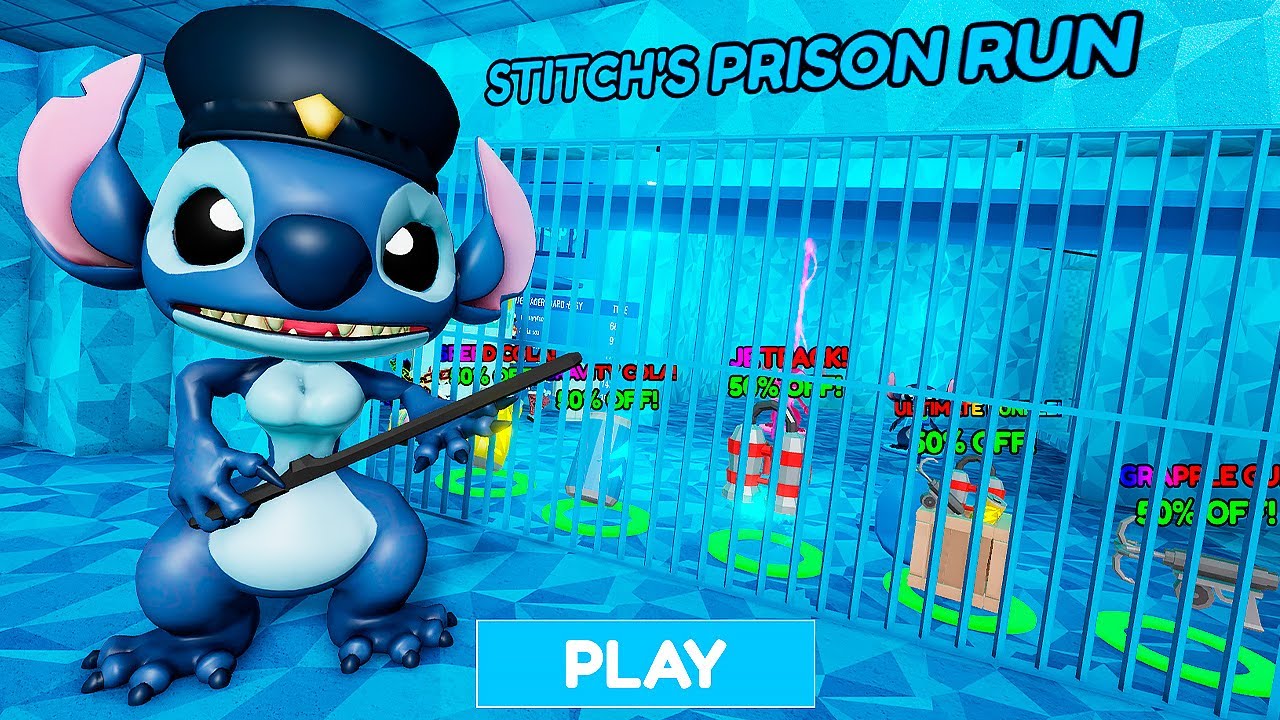 STITCH'S PRISON RUN OBBY ESCAPE ROBLOX - YouTube