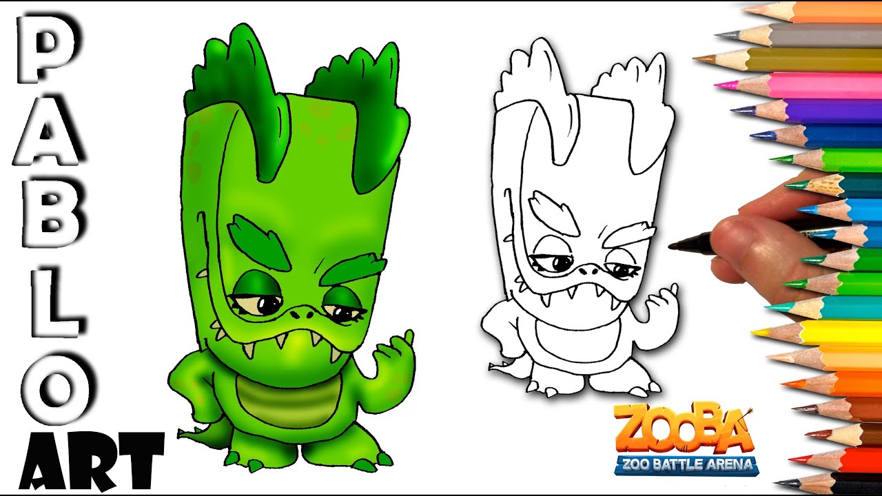 How to Draw Donna from Zooba | Learn to Draw step by step - YouTube