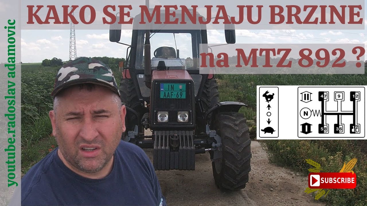 KAKO SE MENJAJU BRZINE na MTZ 892 ? HOW TO CHANGE GEARS ON MTZ BELARUS 892 TRACTOR ? - YouTube