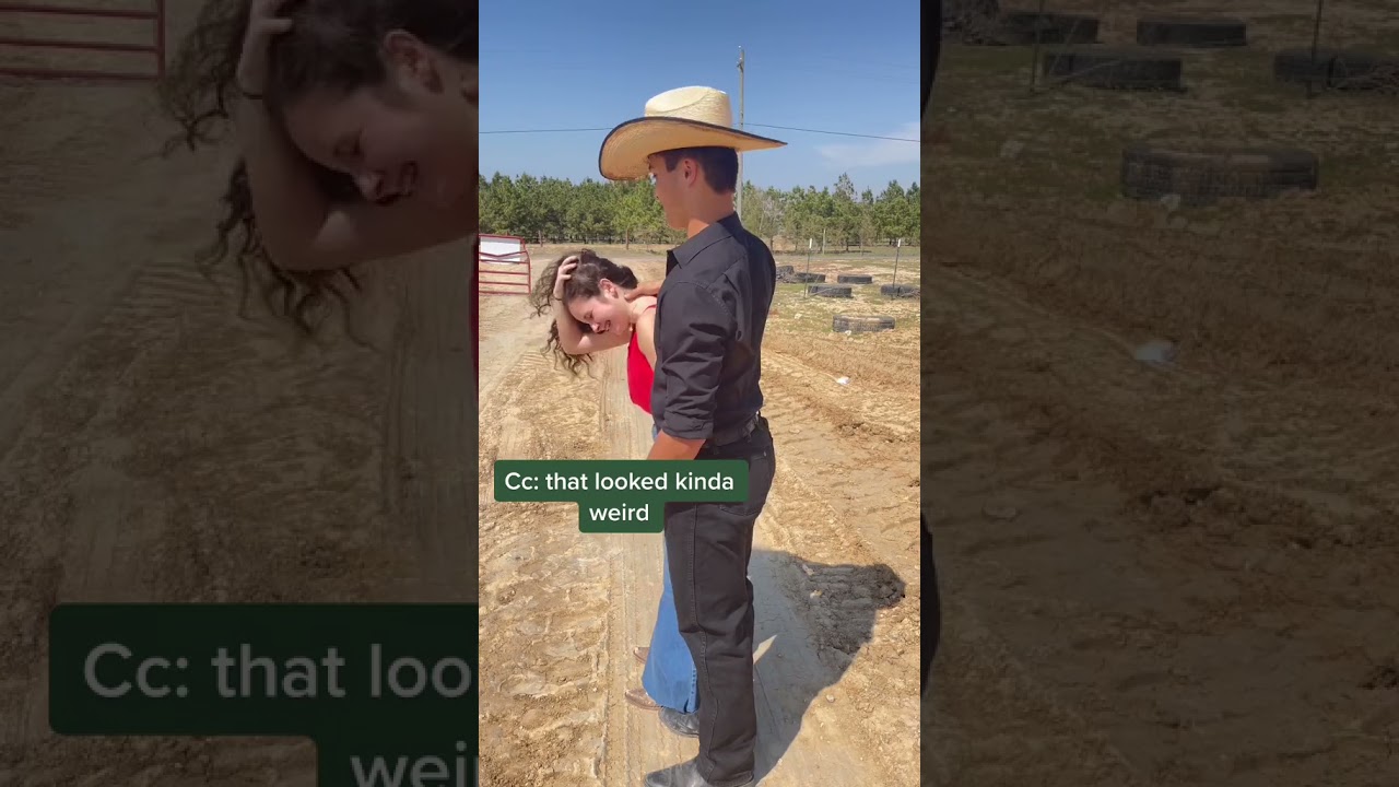 Couple has an awkward misunderstanding about their next dance move ...