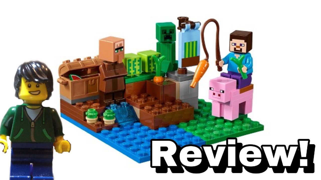 Lego Minecraft The Melon Farm/La granja de melones Review - YouTube