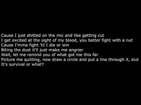 Eminem Survival Lyrics