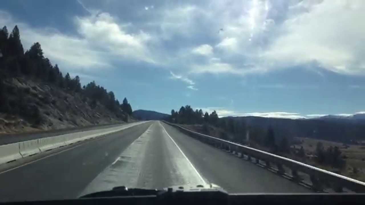 I-90 East bound from Butte Montana to Bozeman Montana over Homestake ...