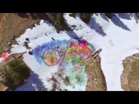 Artoros Land Art Göktepe Yaylası Akseki (Kar Resmi Yücel Dönmez ve ArToros Sanatçıları)