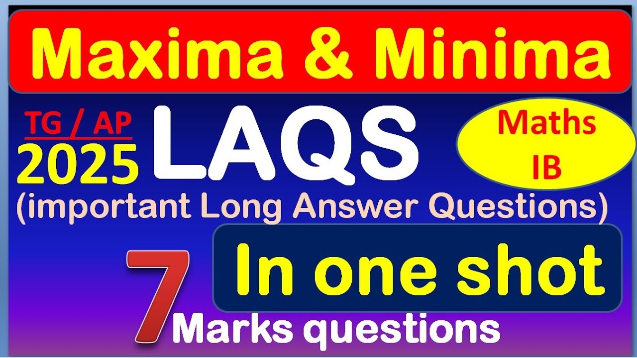 Inter Maths 1B Board Exam 2025 | Most Important Questions & Solutions ...