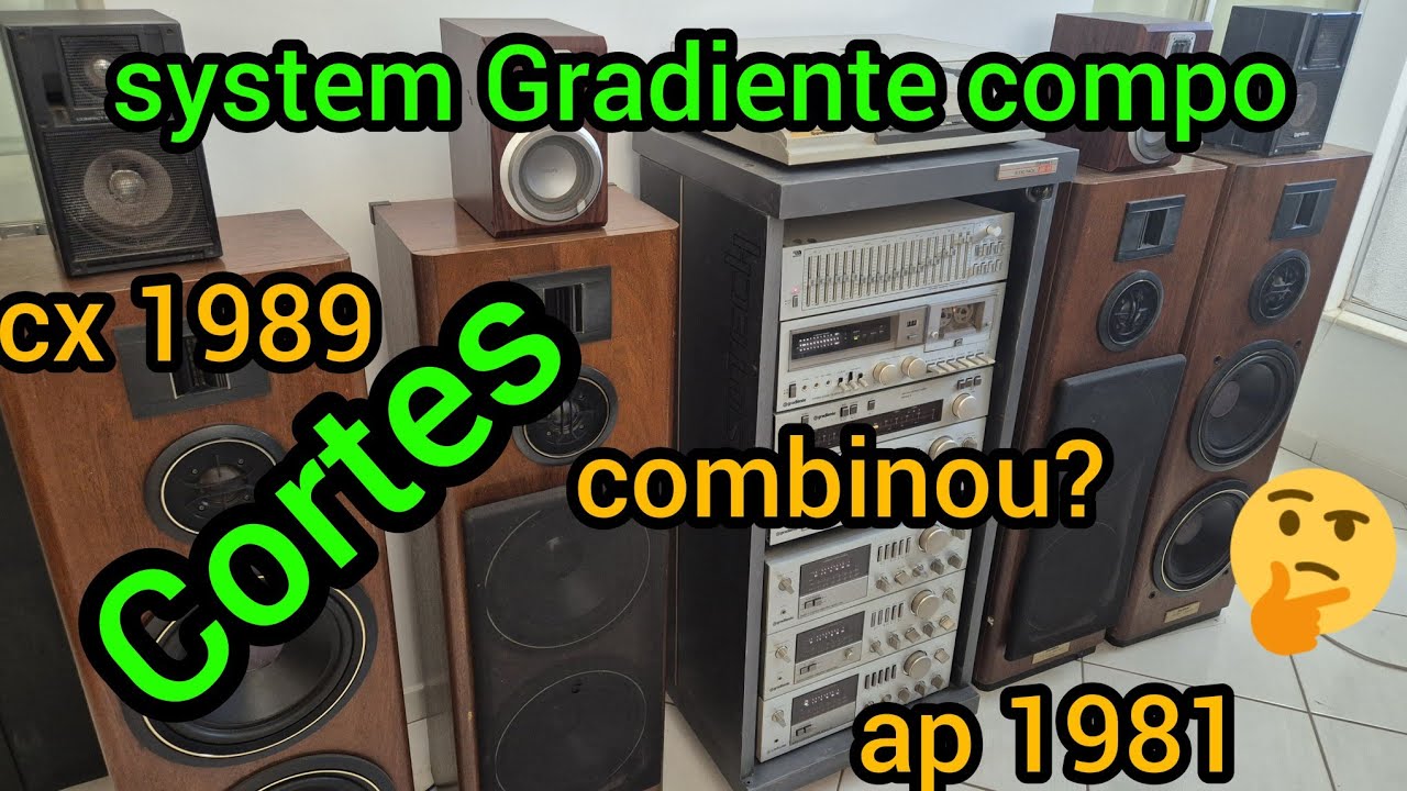 System compo Gradiente ,366, 246, 1560, cd4000, B35, etc - YouTube