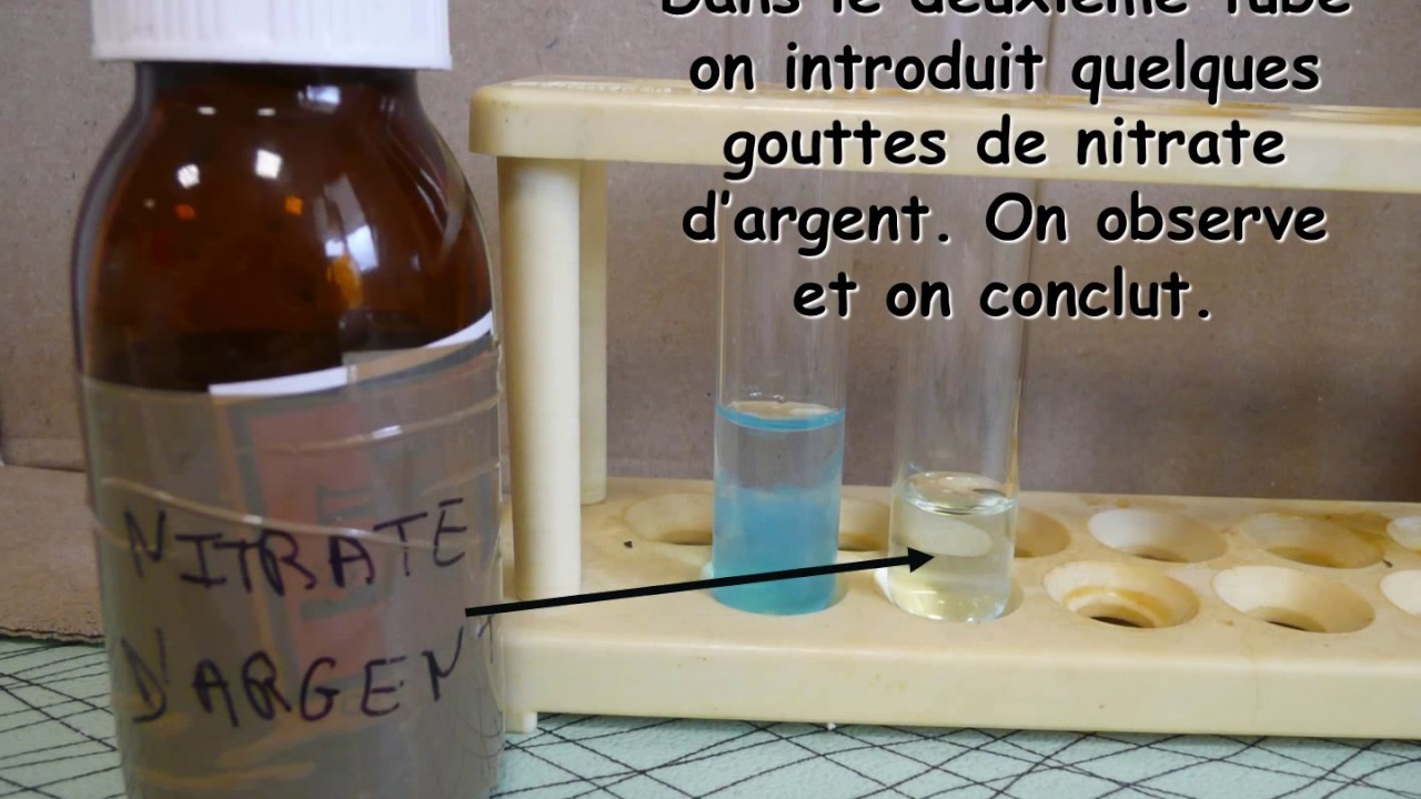 Tests d'identification des ions dans une solution inconnue - YouTube
