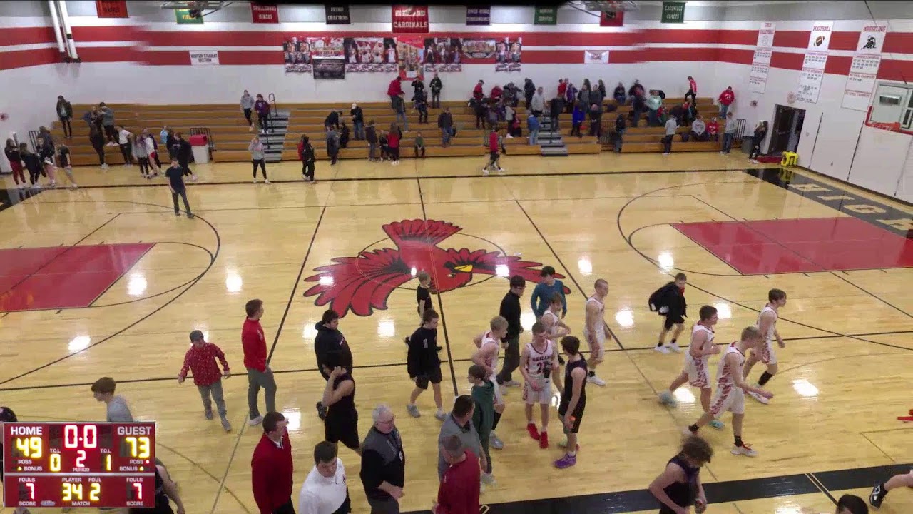 Highland High School vs River Ridge High School Mens Varsity Basketball ...