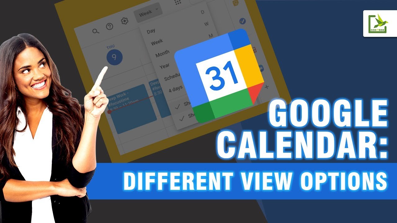 How to get Different View Options in Google Calendar? - YouTube