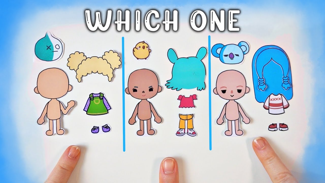 Which ONE Outfit and Hairstyle Toca Life Stickers Rita Mini Pages #6 ...
