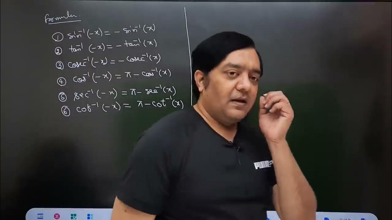 Mohit Tyagi Sir One Shot Pt.1 Inverse Trigonometric Functions (ITF) - YouTube