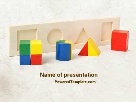 Fraction Toys PowerPoint Template by PoweredTemplate.com