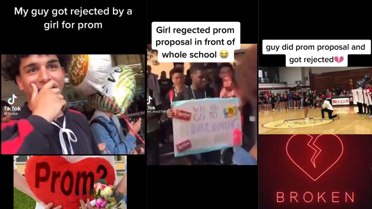 Boys rejected for their prom proposal so sad😭😢 - YouTube
