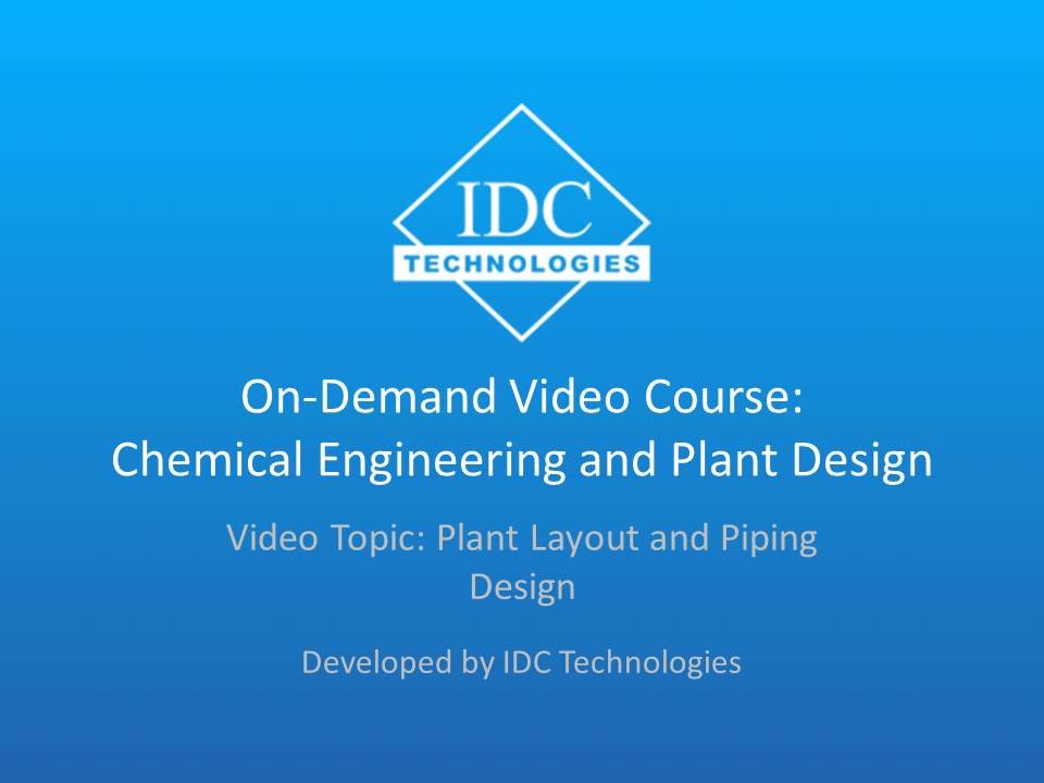 Plant Layout and Piping Design - On-Demand Course - YouTube