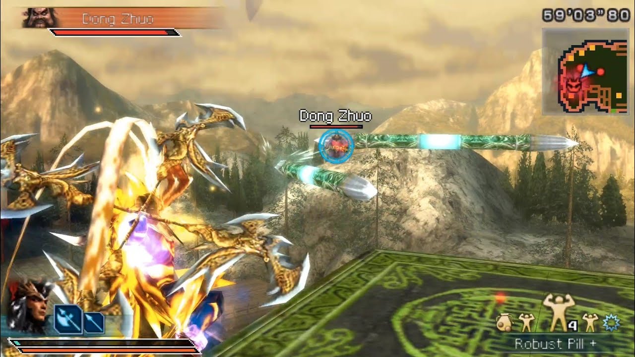 Dynasty Warriors: Strikeforce (PSP) Lu Bu Gameplay - YouTube