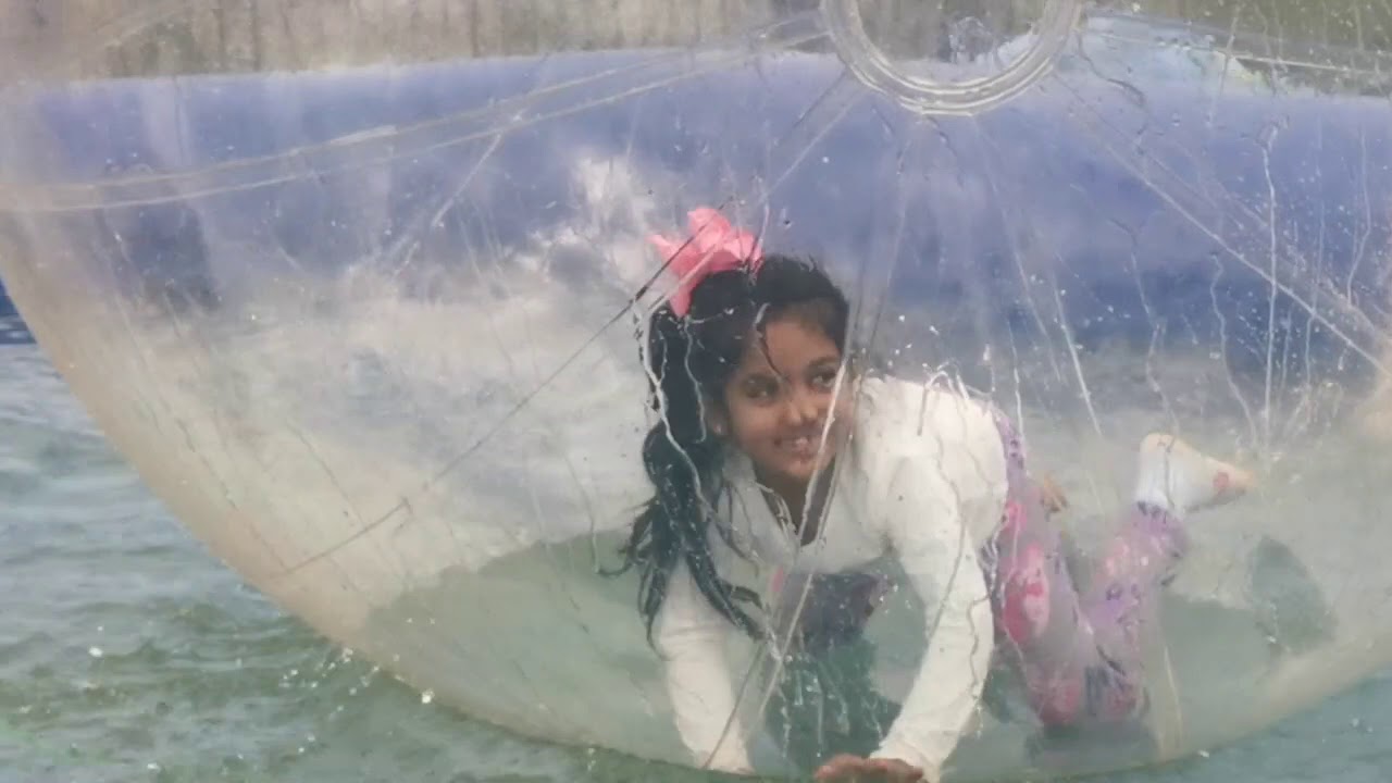 Giant Bubble Ball | Walking on Water | FunFair | Riha's Own Time - YouTube