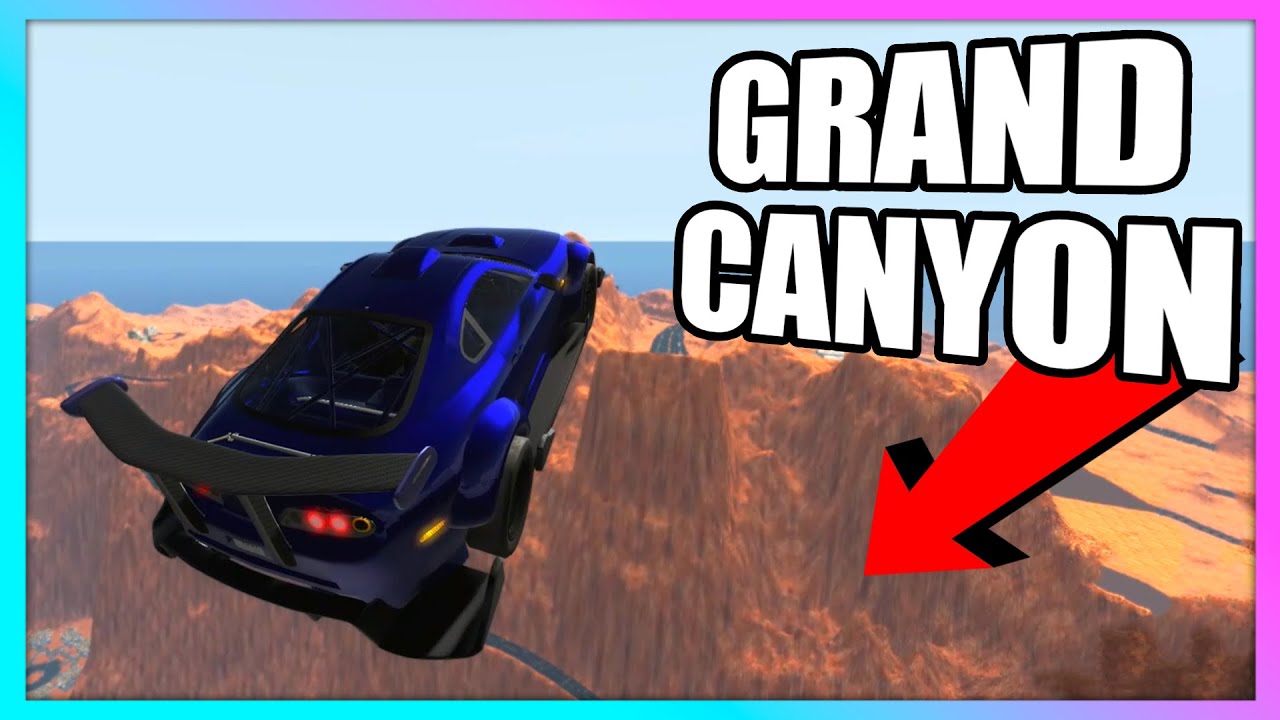 Jumping Cars Over The GRAND CANYON! | BeamNG.drive - YouTube
