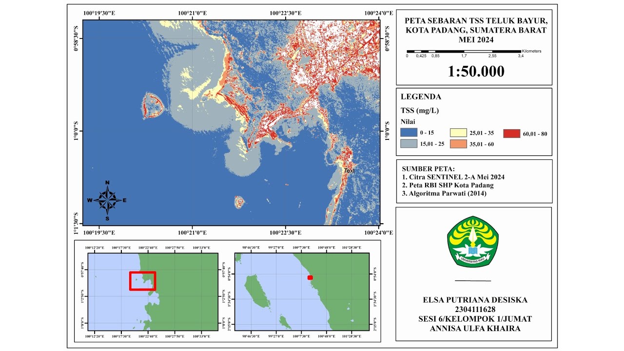 Tutorial Pembuatan Peta Sebaran TSS Menggunakan Aplikasi SNAP, ArcGIS ...
