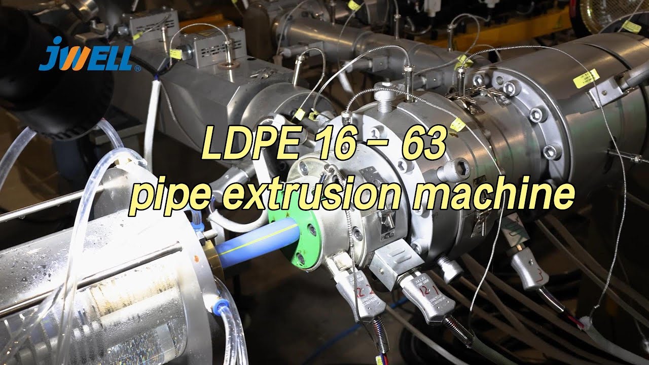 LDPE 16-63 pipe extrusion machine // Jwell Plastic Extrusion Making ...