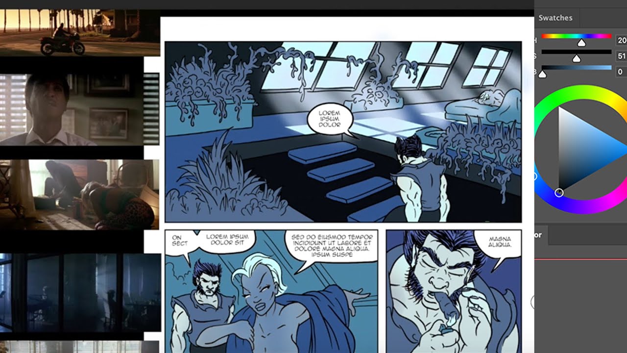 How to COLOR a COMIC like a Tony Scott MOVIE ! - YouTube