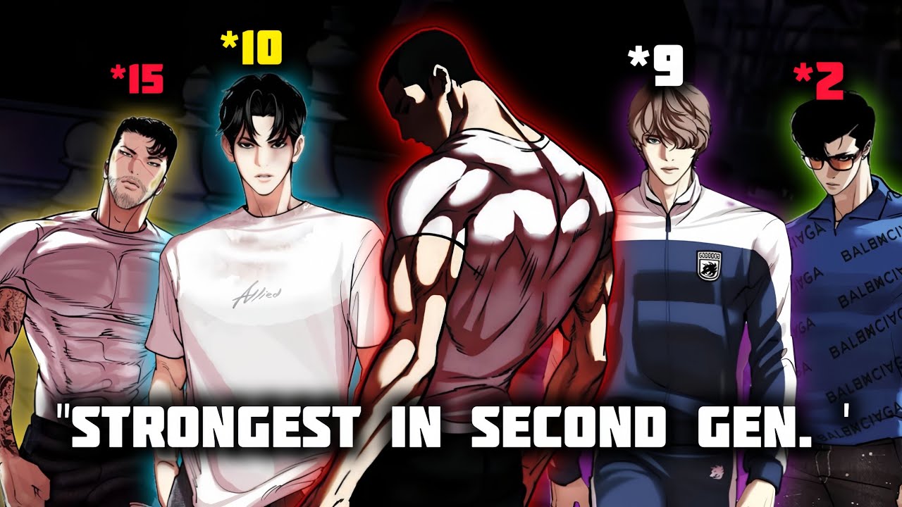 " lookism strongest characters in second generation ' top 15; - YouTube