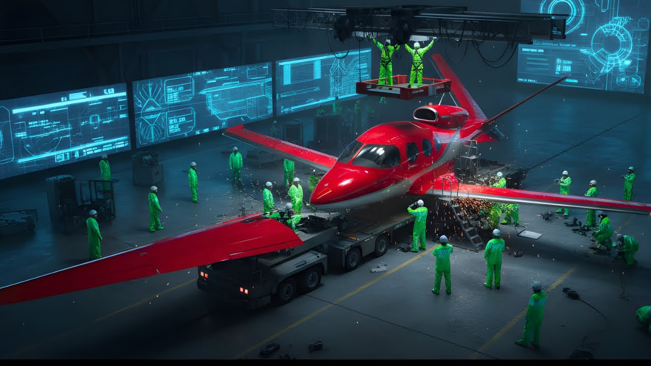 How The WINGS Of Cirrus' TINY Vision Jet Are Made - YouTube