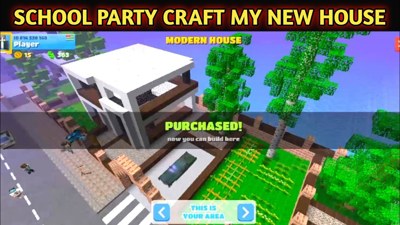 School Party Craft Game My New House 🏡 | Party Craft Android Gameplay ...