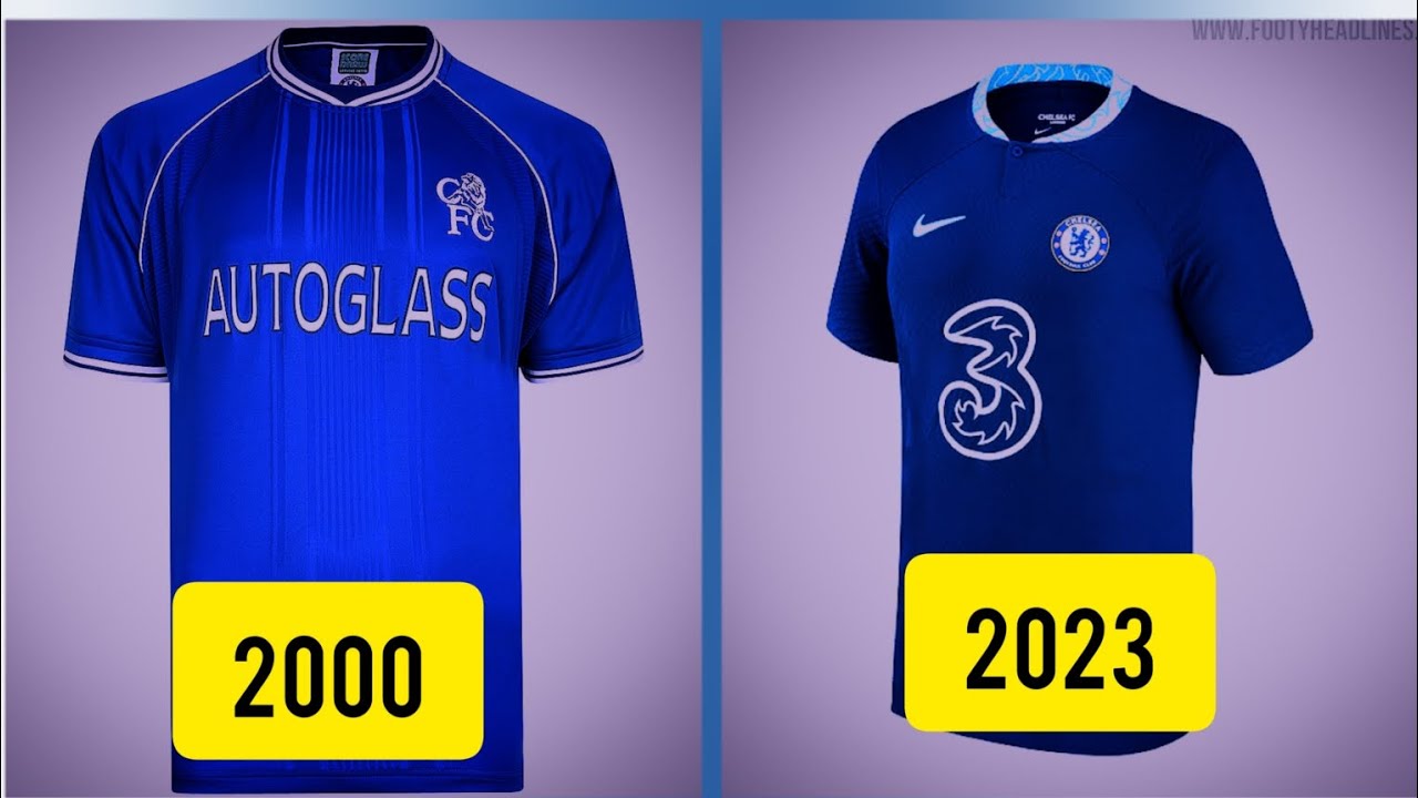 Chelsea Home Kit evolution | 2000 - 2023 | - YouTube