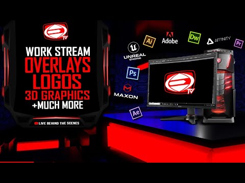 Live Graphic Design | Unreal Engine 5 - Stream Design - YouTube