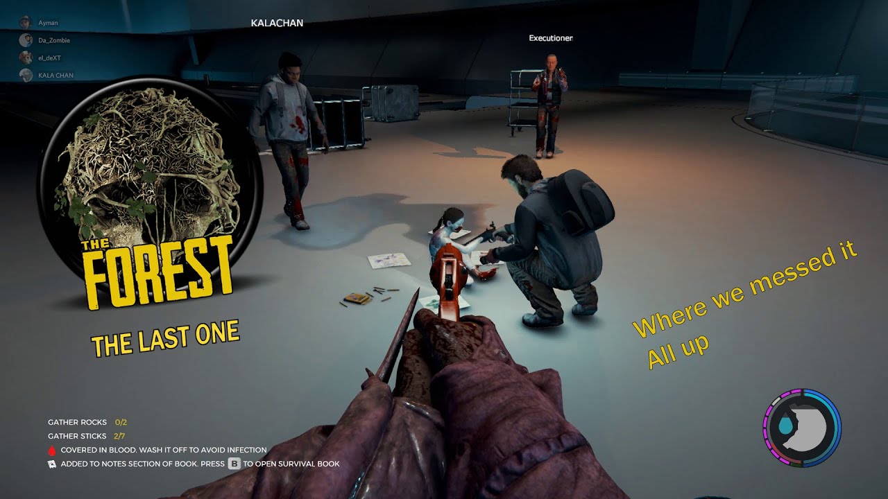 Last part of The Forest where we messed up - YouTube