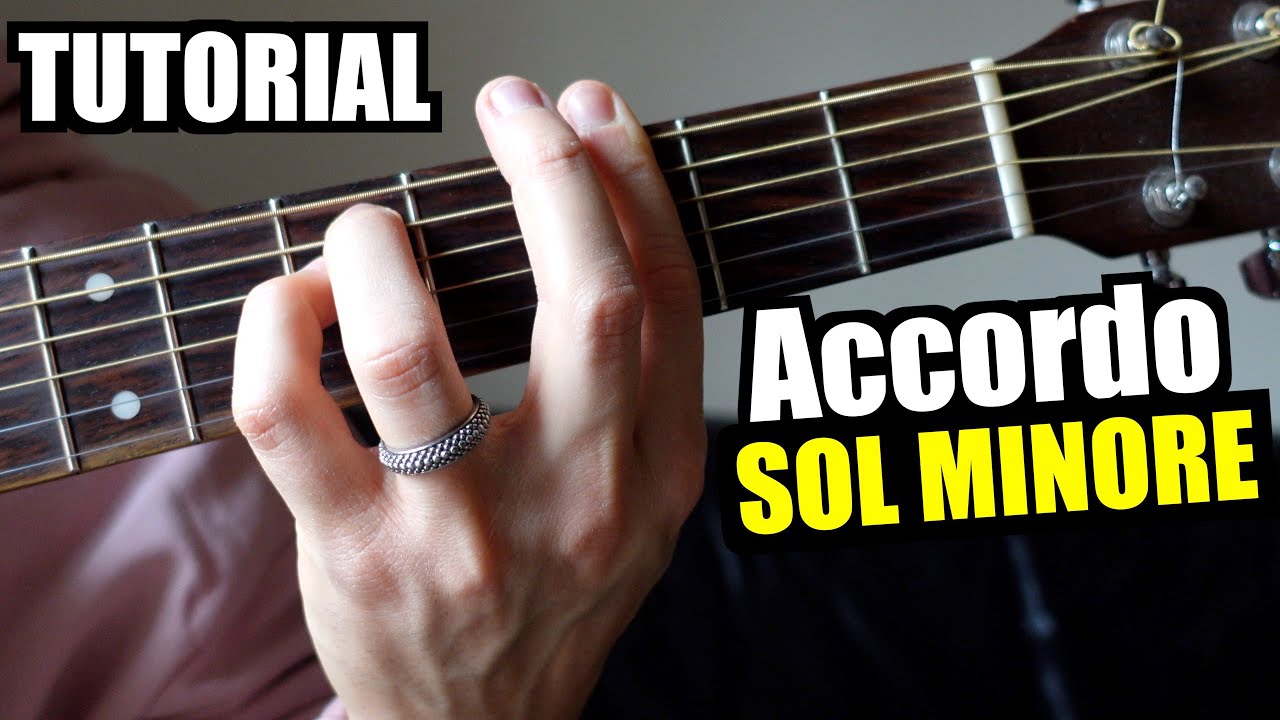 ACCORDO di SOL minore | Tutorial Chitarra - YouTube